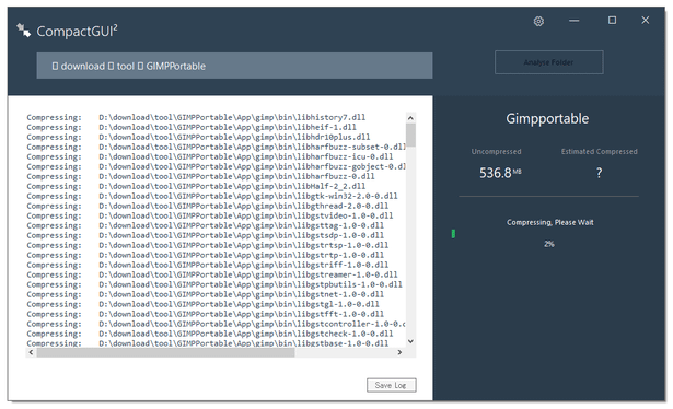 CompactGUI のダウンロードと使い方 - k本的に無料ソフト・フリーソフト